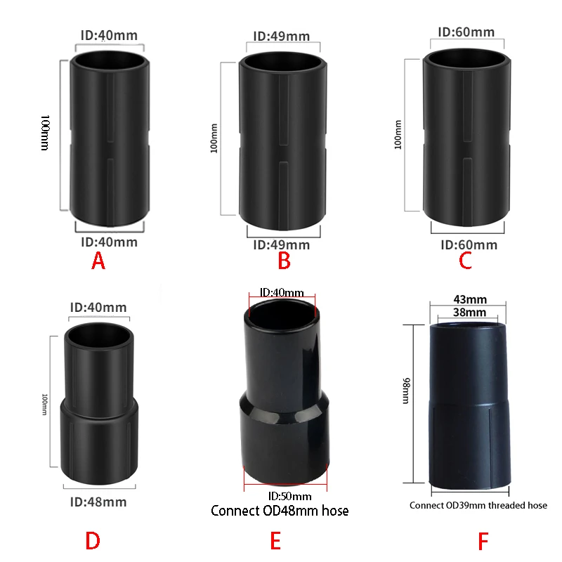 1P-Industrial-Vacuum-cleaner-host-connector-32-40-35-50mm-Connect-hose ...