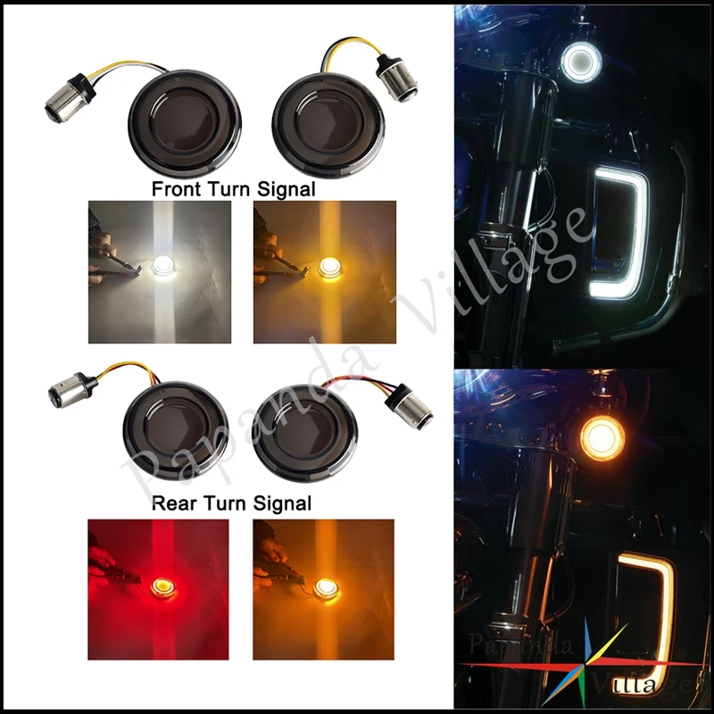 1-Pair-LED-Turn-Signal-Light-For-Harley-Dyna-FXDX-T-Softail-FXS-FLFB-S ...