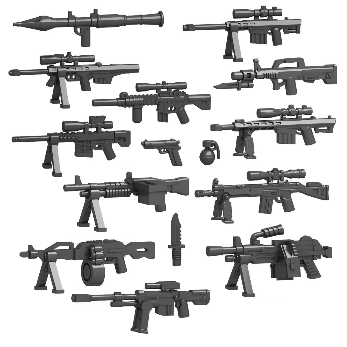 10pcs Military Mini Action Figures SWAT Special Forces Soldier Guns ...