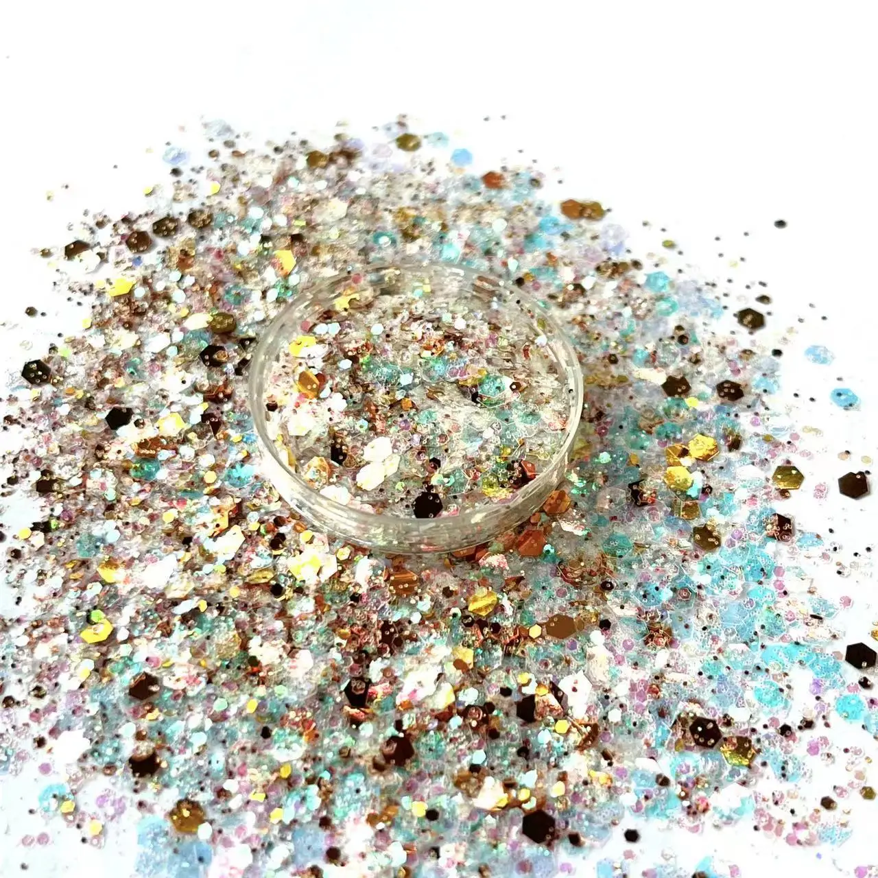 Gold-Holographic-Glitter-Flake-Craft-Bulk-100g-1kg-Chunky-Mixed-Hexagon ...