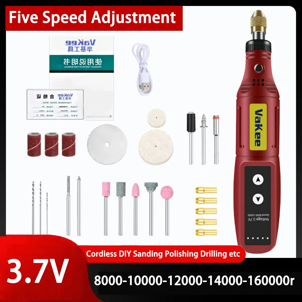 Usb-Wireless-Grinder-With-Battery-Grinding-Pen-Mini-Electric-Drill ...