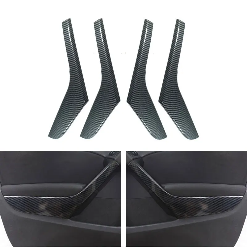 Car-styling-ABS-Carbon-Fiber-Texture-Interior-Door-Armrest-Pull-Handle ...