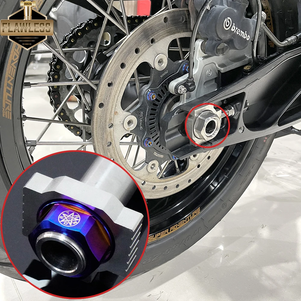 FLAWLESSTI-Gr5-Titanium-Rear-Axle-Nut-M25X1-5-Pitch-For-KTM-450SXF-790 ...