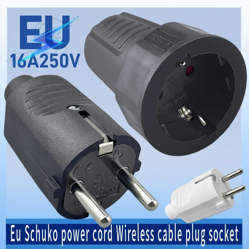 Conector-de-recept-culo-de-montaje-macho-y-hembra-de-16A-cable-de ...
