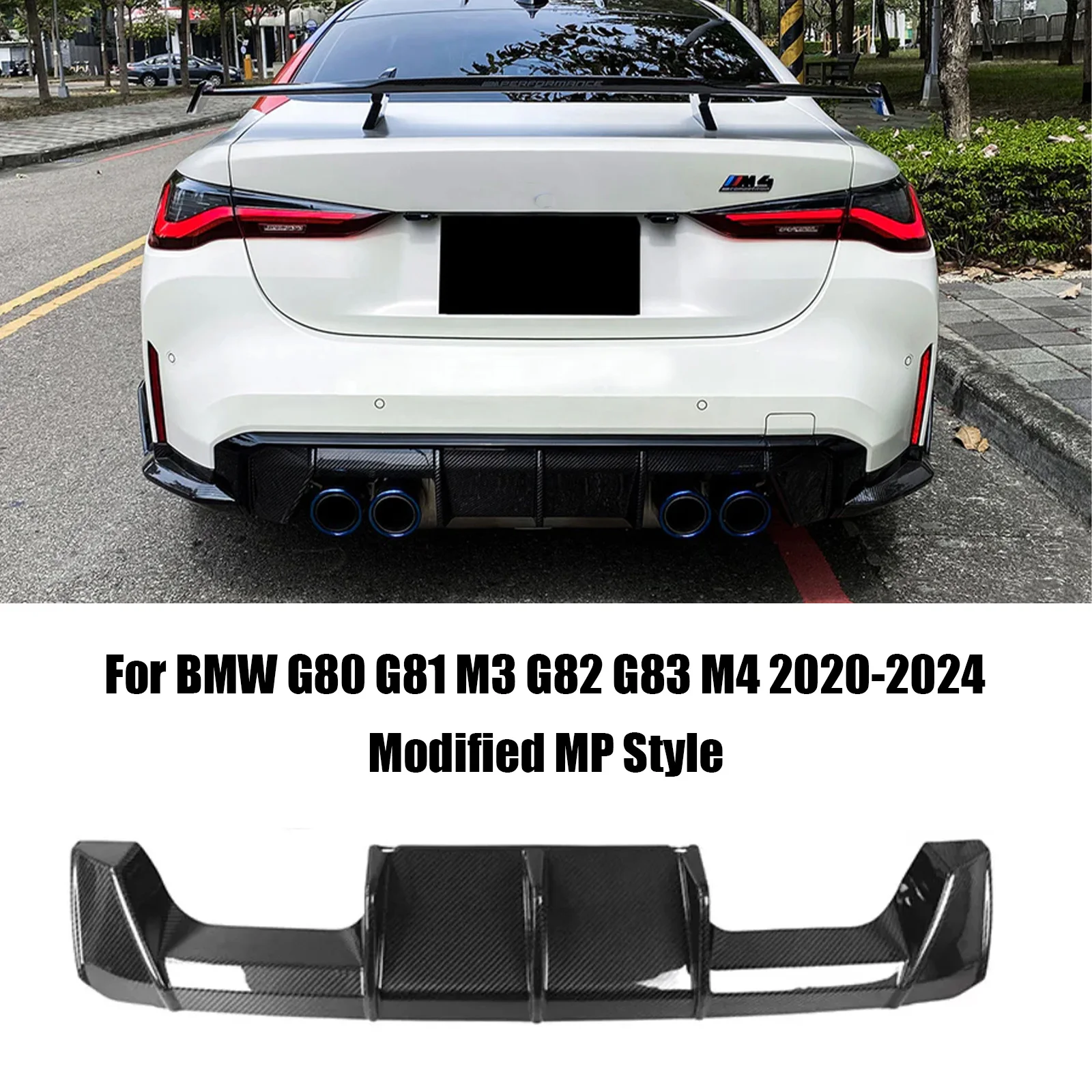 For BMW G80 G81 M3 G82 G83 M4 Modified MP Style 2020-2024 Car Rear ...