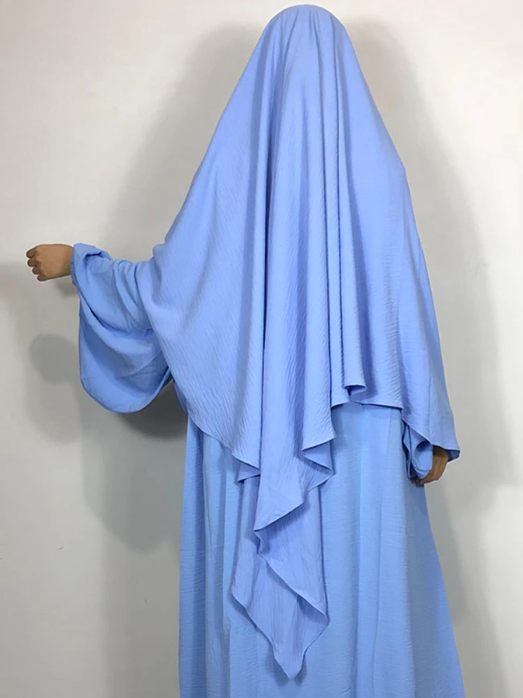 Ropa de oración musulmana para mujer, Hijab largo de Ramadán, Abaya ...