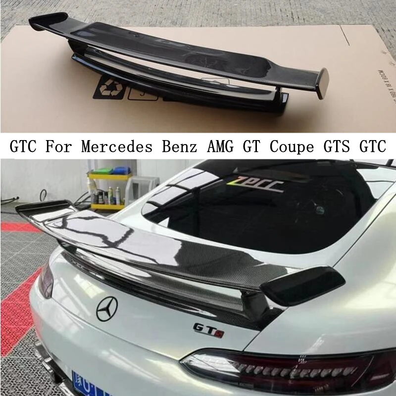 Real Carbon Fiber Spoiler For Mercedes Benz AMG GT GTS GTC C190 2015-2023 High Quality Rear Wing ...
