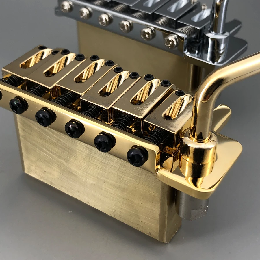 510-Stlye-2-Post-Point-Electric-Guitar-Tremolo-Bridge-Brass-Block-Push ...