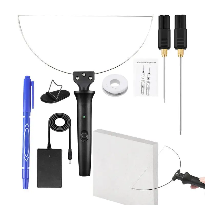 Foam-Cutter-Kit-8-Pieces-Foam-Board-Cutter-Tools-3-in-1-Electric-Foam ...