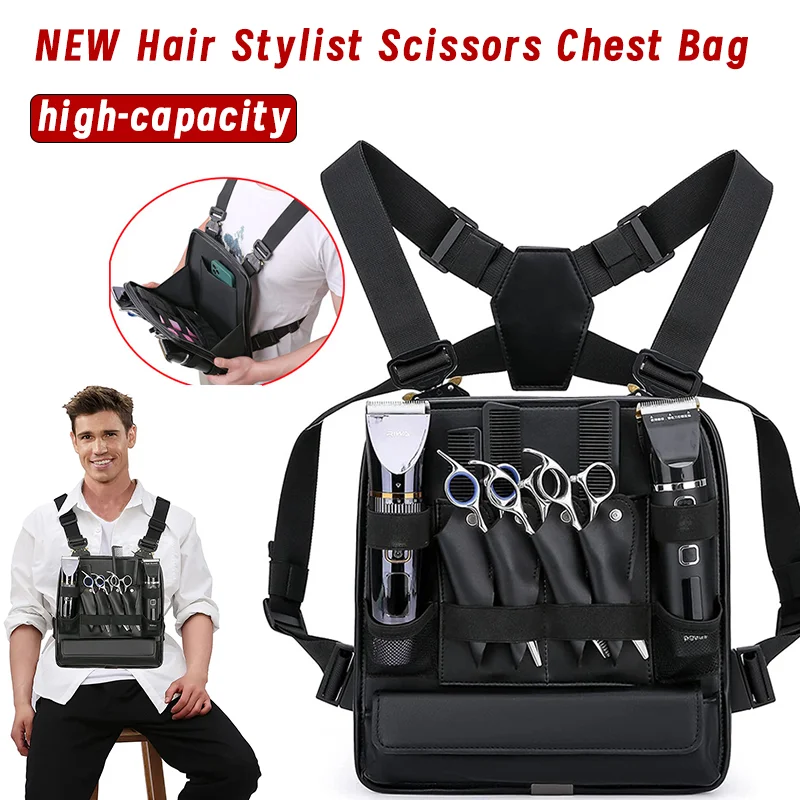 Professional Leather Fashionable Functional Chest Rigs Bag For Barber ...