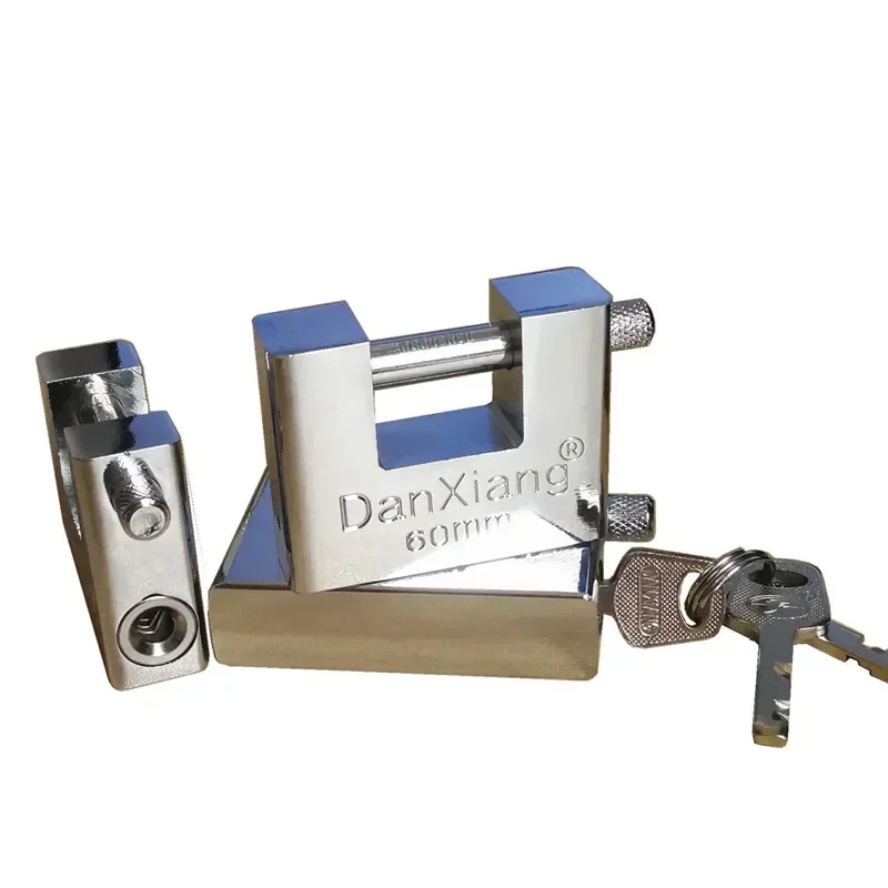 Stainless-Steel-Burglar-Padlock-Security-Safety-Lock-Antique-Horizontal ...