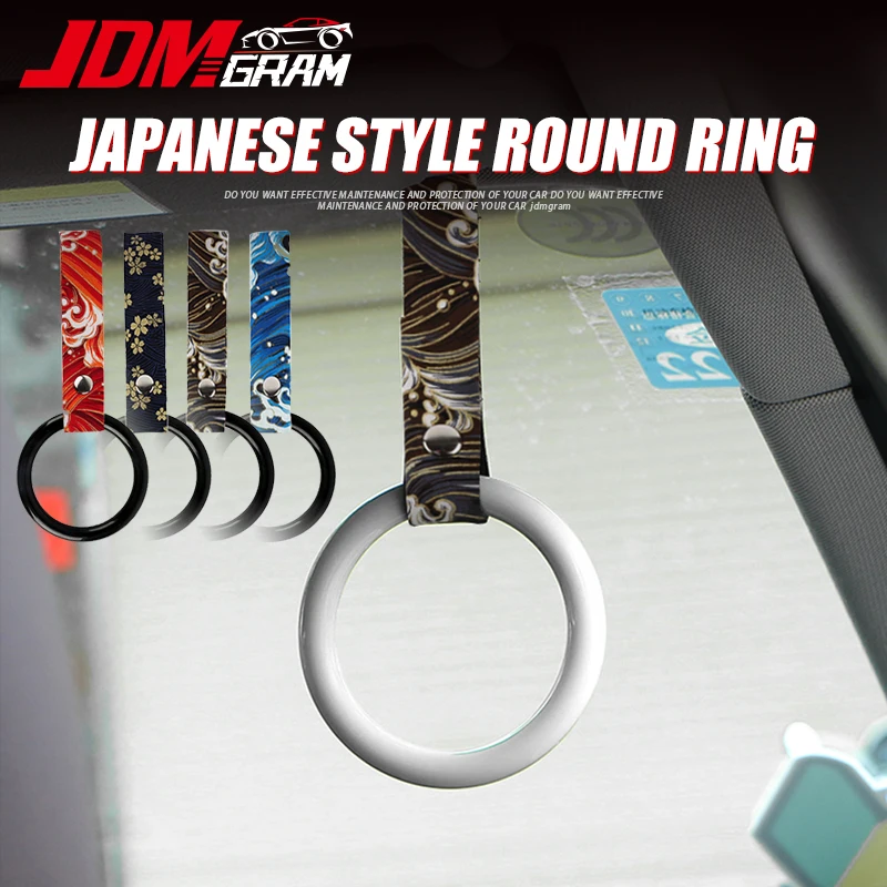 JDM-Car-Hanging-Ring-1Pc-Universal-Roof-Pull-Handle-Strap-Charm-Safety ...