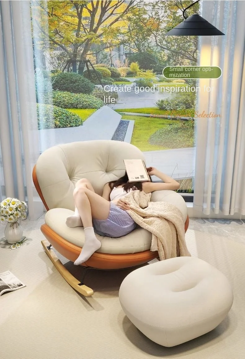 Ghế xích đu X&D Snail Leisure Plus Ghế phòng khách sang trọng có đèn lớn Ghế sofa giường cho ...