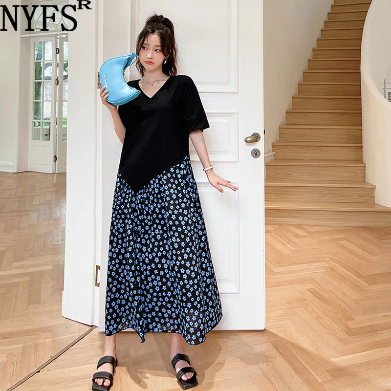 NYFS-2022-Summer-New-Korea-Woman-Dress-Vestidos-Robe-Elbise-Cotton ...