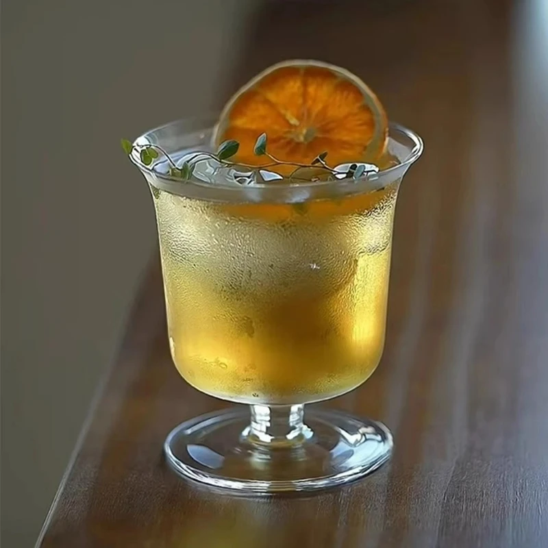 Transparent-Glass-Short-Cups-Reverse-Mouth-Cocktail-Glasses-Cups ...