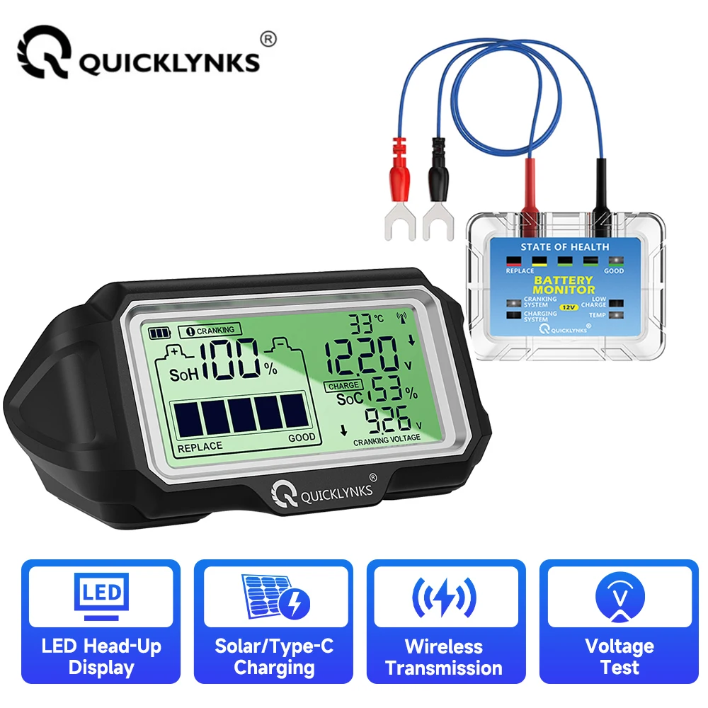 QUICKLYNKS-BM5-D-Car-Battery-Capacity-Tester-12V-Monitor-LED-Display ...