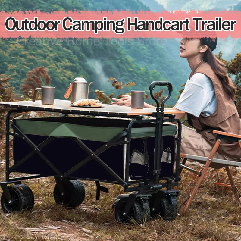 Camping-Wagon-Folding-Cart-Outdoor-Garden-Portable-Trolley-Multipurpose ...