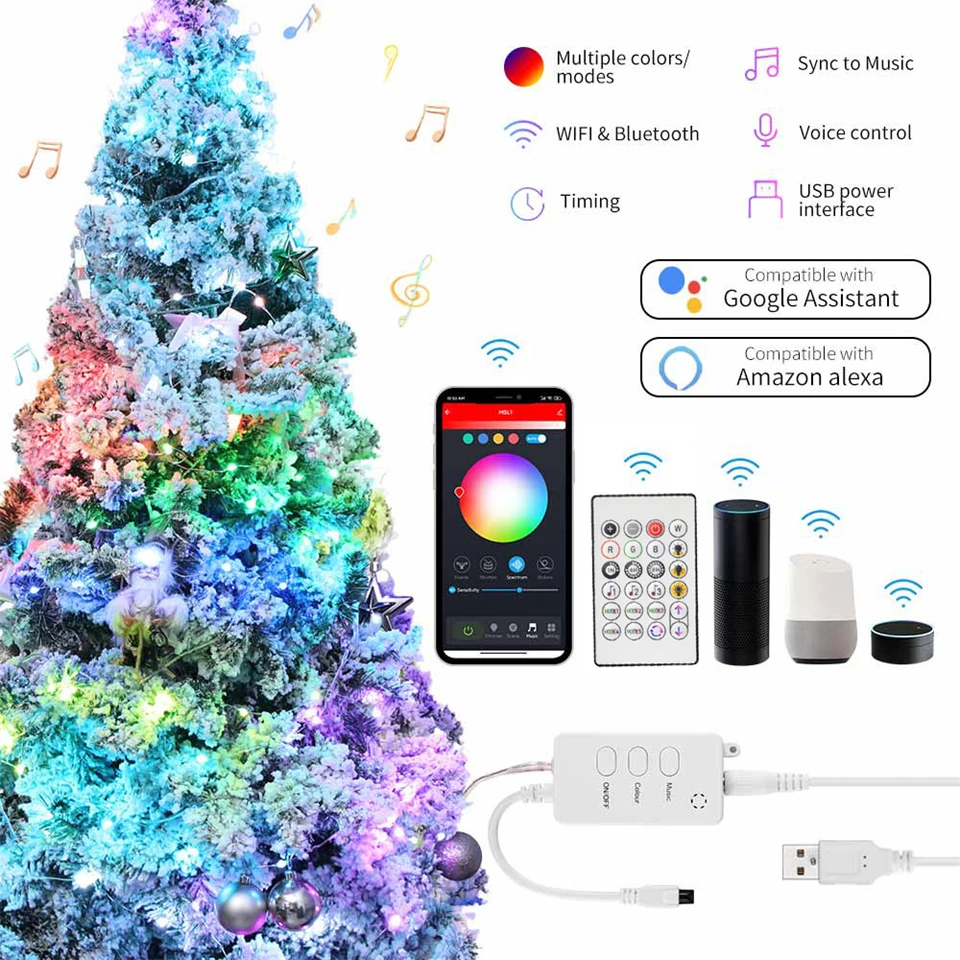 Tuya-WiFi-Smart-Fairy-Lights-Outdoor-Waterproof-RGB-String-Lights-USB ...