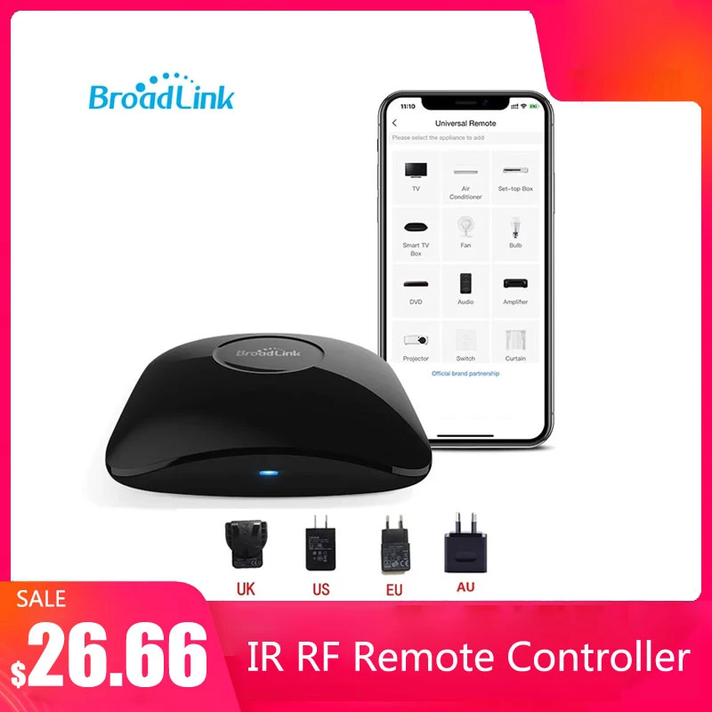 Broadlink RM4 Pro Universele Intelligente Afstandsbediening Smart Home Wifi +IR+ Rf Schakelaar ...