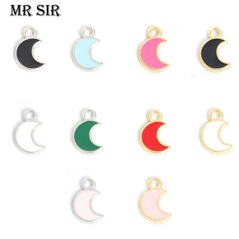 50Pcs-Colorful-Crescent-Enamel-Moon-Charms-Alloy-Muslim-Islam-Ramadan ...