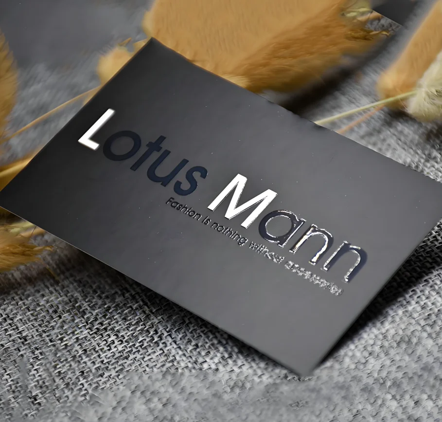 Customized gold foil embossed paper business card professional printing ...