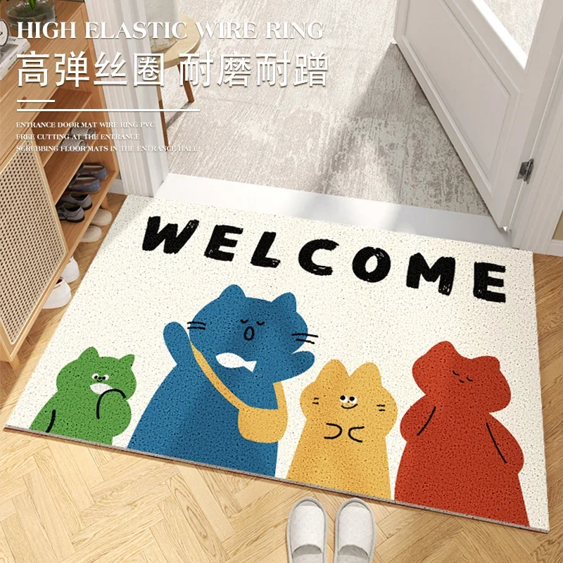 PVC-Cartoon-Welcome-Mat-for-Home-Decoration-Rectangle-Carpet-Elevator ...