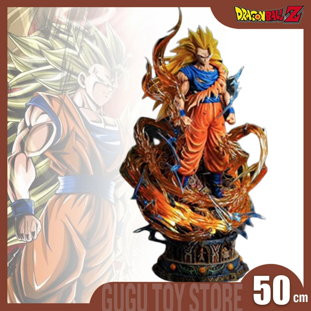 50cm Dragon Ball Son Goku Figure Super Saiyan Figures Anime Figures ...