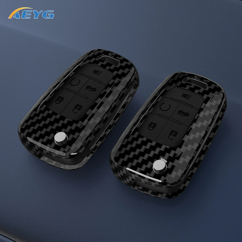 ABS-Carbon-Fiber-Car-Key-Case-Cover-For-Opel-Astra-Corsa-Mokka-Buick ...