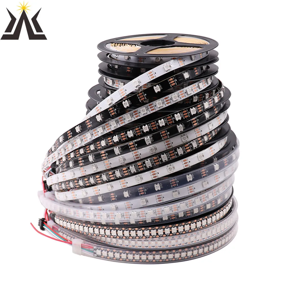 5V-12V-WS2811-WS2812B-RGB-Led-Strip-Addressable-RGB-Tape-LED-IP30-IP65 ...