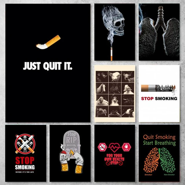 Anti Smoking Drawing Posters