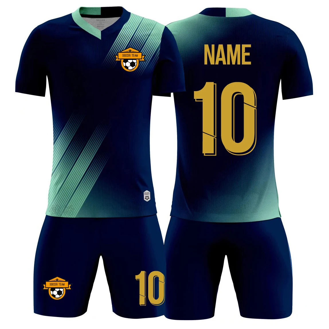 Custom Soccer Jersey Set for Men Kids Quick Drying Breathable Man ...