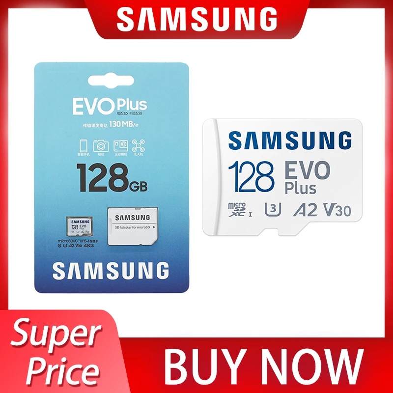 Samsung 512GB 256GB 128GB A2 V30 Memory Card EVO Plus Micro SD Card ...