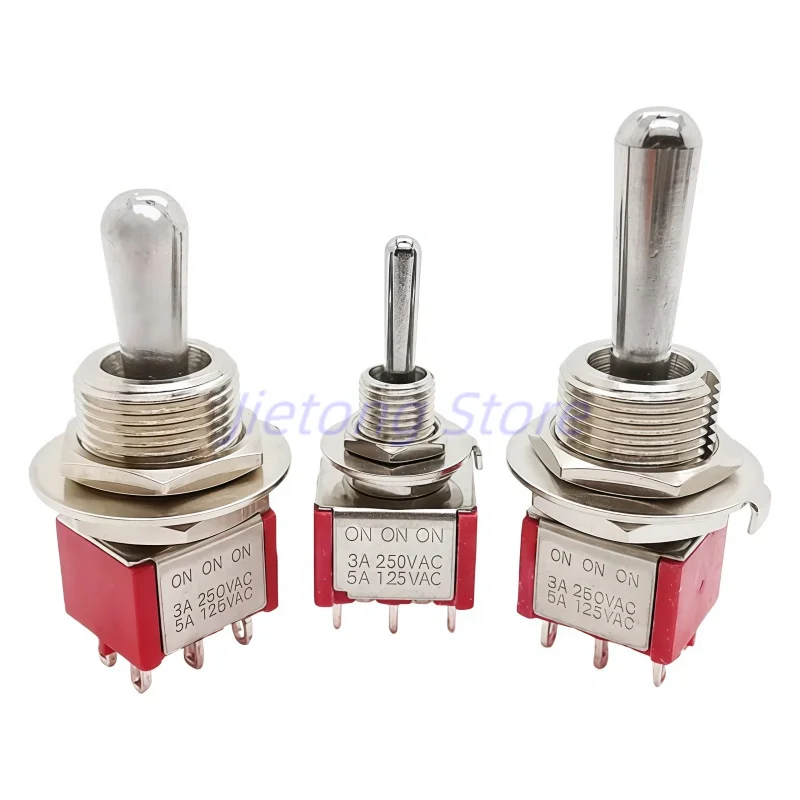 2pcs SH T80-T 6mm 12mm Toggle Switch ON ON ON Panel Mount Threaded ...