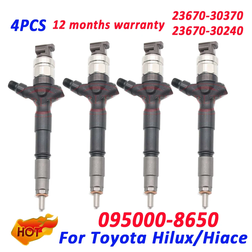 4-Pieces-ORLTL-NEW-095000-8650-Fuel-Nozzle-23670-30370-Diesel-Injector ...