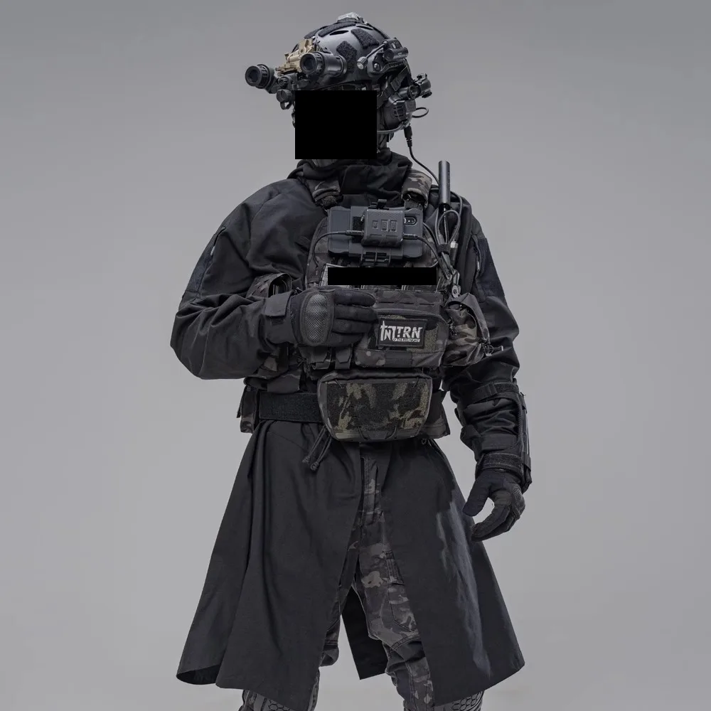BACRAFT Outdoor Tactical Long Coat Improvement Lab Coat Jacket All ...