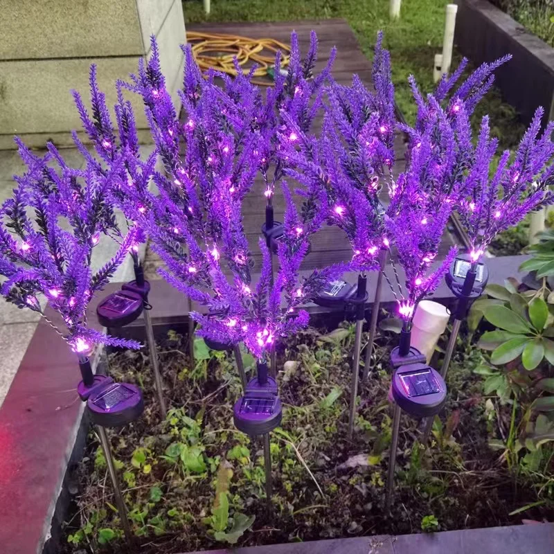 Solar-Lavender-Outside-Garden-Lawn-Light-IP65-Waterproof-Solar-Flowers ...