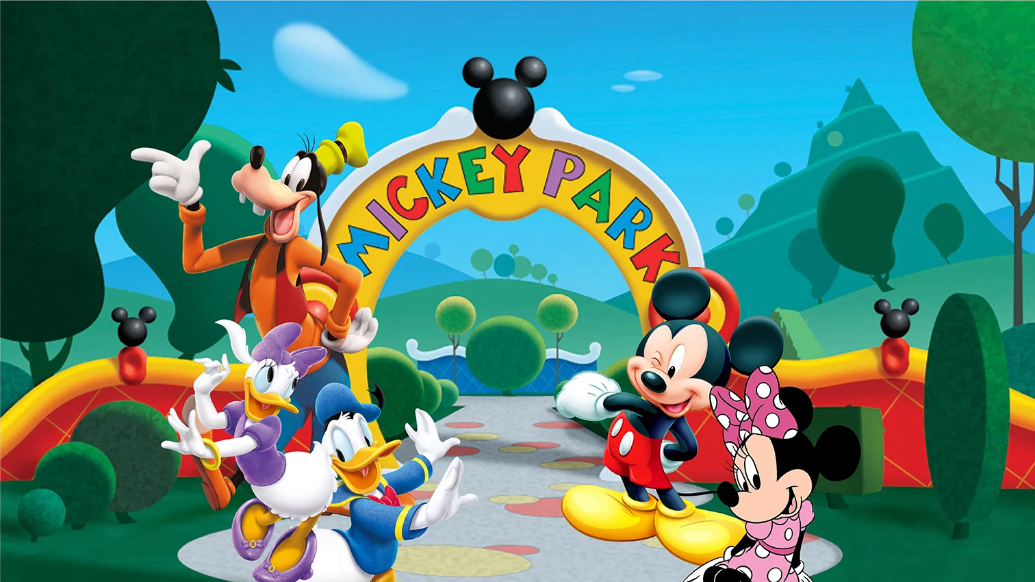 Mickey Mouse Clubhouse Birthday Background