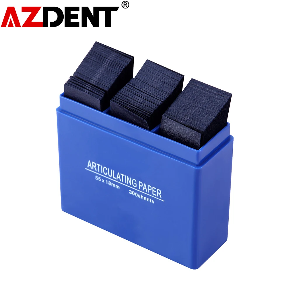 300 Pcs/box 55*18mm Dental Blue Articulating Paper Strips Dentistry ...
