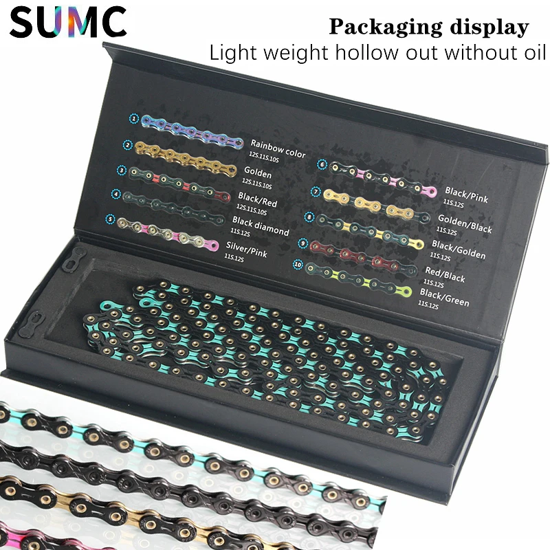 SUMC X11SL X12SL Bicycle Chain Speed MTB Road Bike Diamond Chains ...