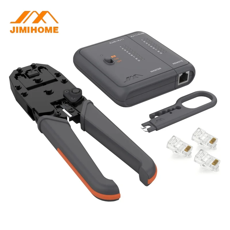 JIMIHOME-All-in-one-Ratcheting-Modular-Crimper-LED-Light-Network-Cable ...