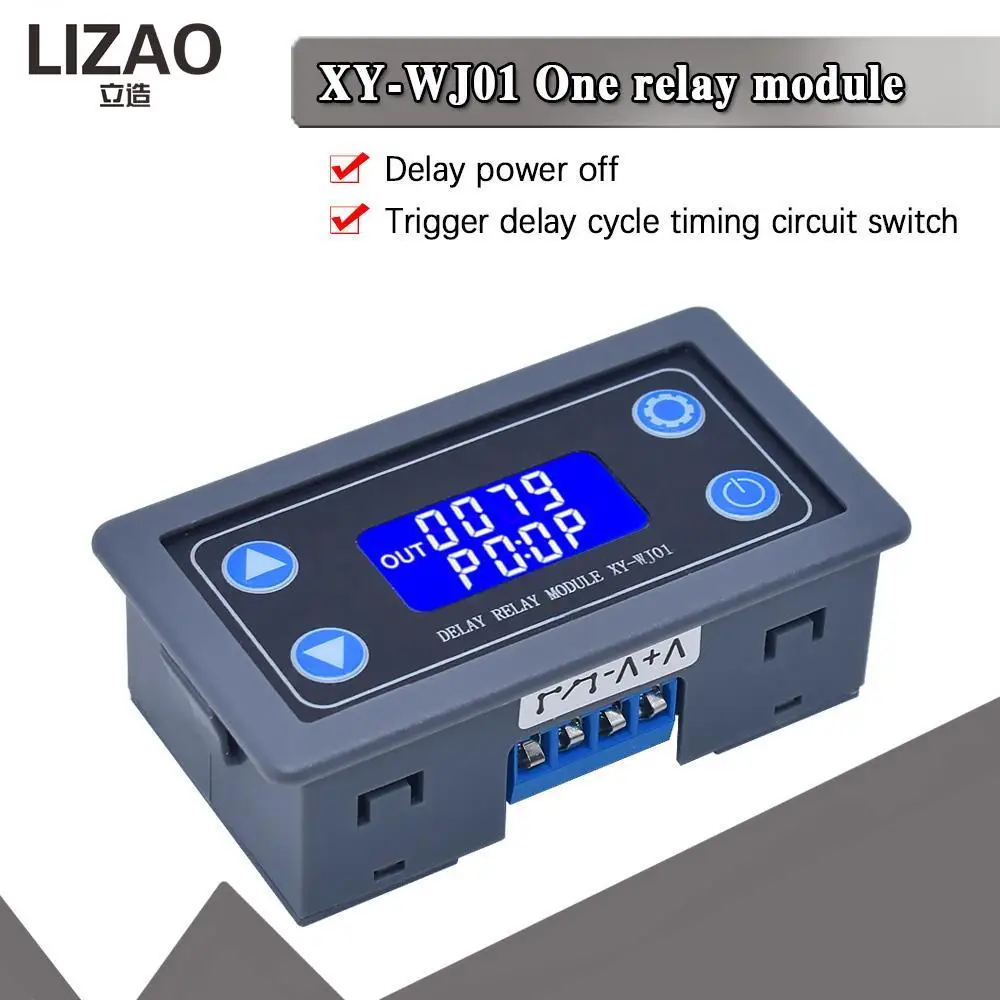 DC12V-LED-Digital-Time-Delay-Relay-Module-Programmable-Timer-Relay-Control-Switch-Timing-Trigger ...