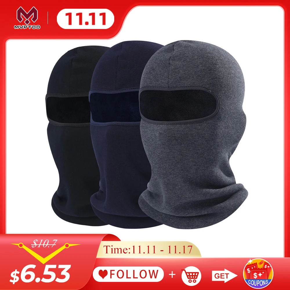 Winter-Thermal-Fleece-Motorcycle-Balaclava-Cap-Cold-Weather-Snowmobile ...
