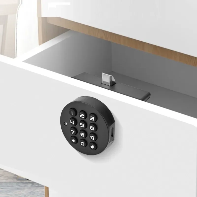 Smart-Password-Door-Lock-Office-Drawer-Lock-File-Cabinet-Intelligent ...