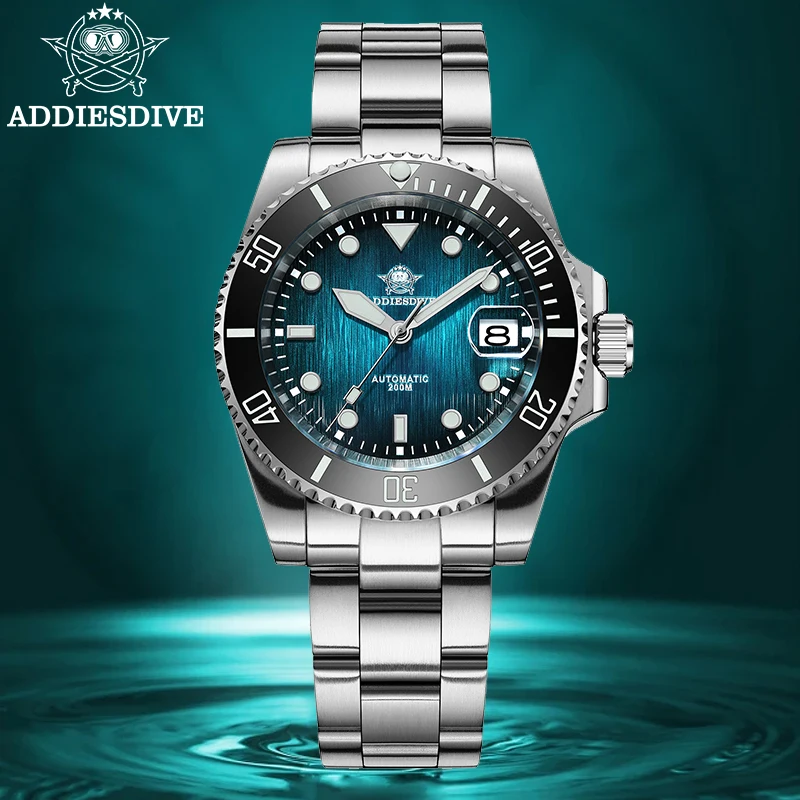 Reloj de buceo ADDIESDIVE de 41mm, nuevos relojes automáticos 8215 ...