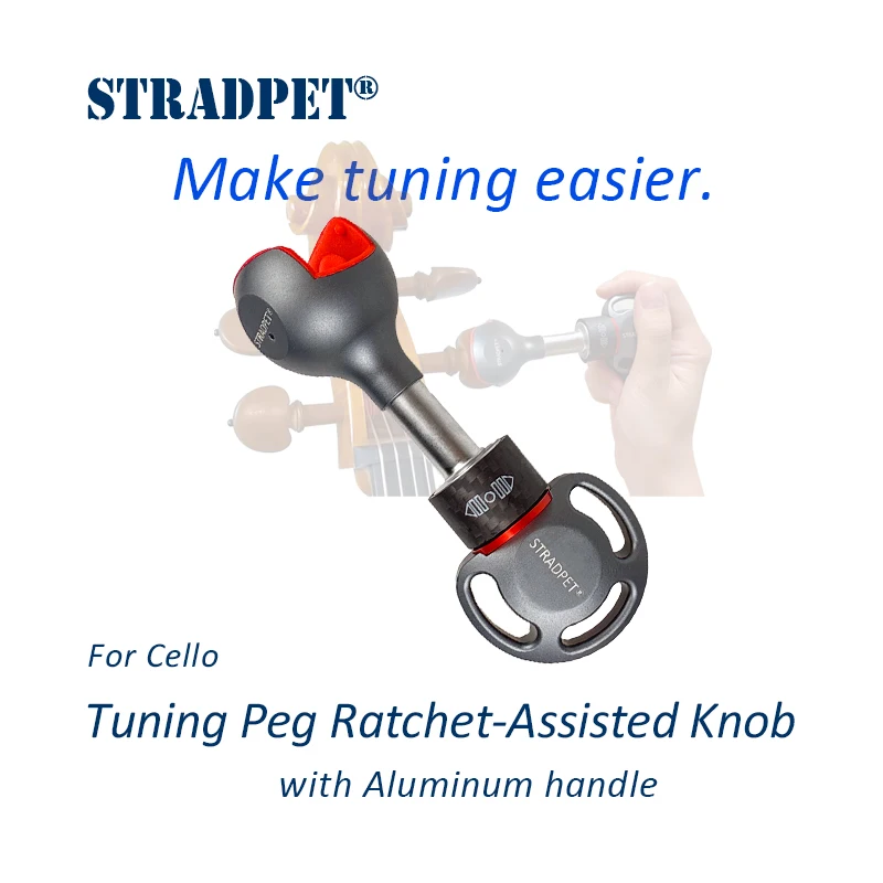STRADPET Tuning Peg Ratchet-Assisted Knob with Aluminum/PP+PTR Handle ...