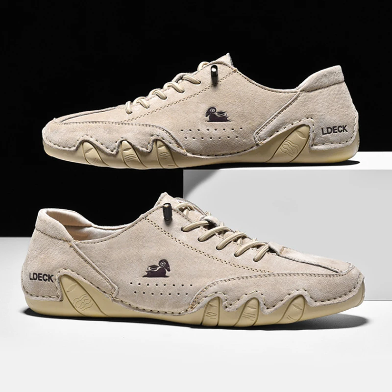 Baskets en cuir pour hommes, chaussures décontractées, baskets basses ...