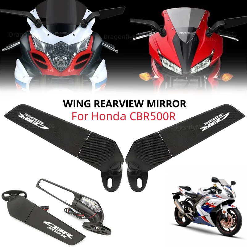 Motorcycle-Wing-Mirrors-For-Honda-CBR500R-CBR-500R-CBR-500-R-2016-2020 ...