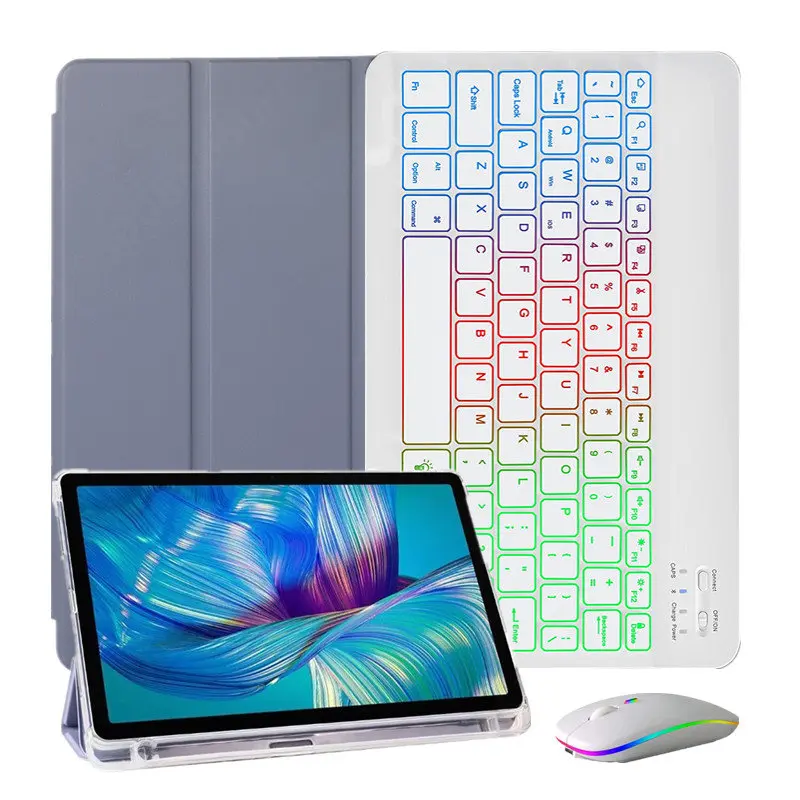 Rainbow-Backlit-Keyboard-For-Honor-Pad-X9-Case-with-Pen-Holder-Flip ...