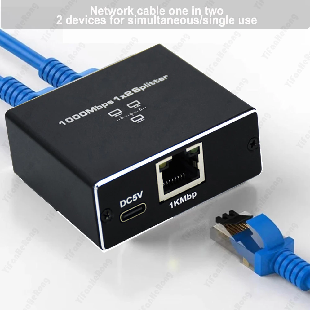 1000M-Rj45-Splitter-1-to-2-Gigabit-Ethernet-Adapter-Internet-Network ...