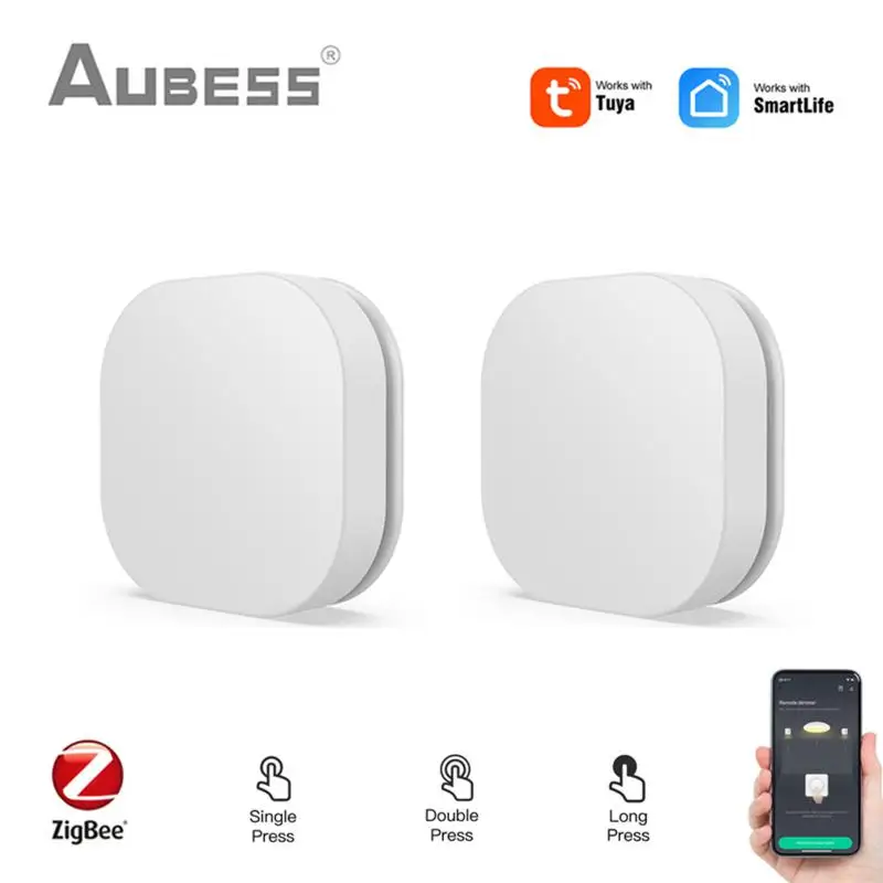 Tuya Zigbee Smart Button Switch Smart Scene Switch Wireless Remote Control Home Automation ...